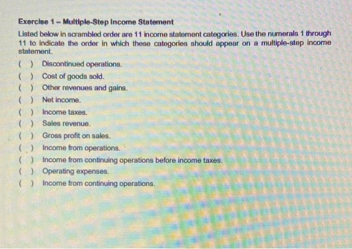 Solved Chapter 4 Assignment: income Statement and Related | Chegg.com