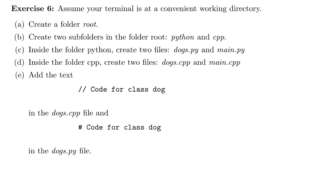 Solved Exercise 6: Assume your terminal is at a convenient | Chegg.com