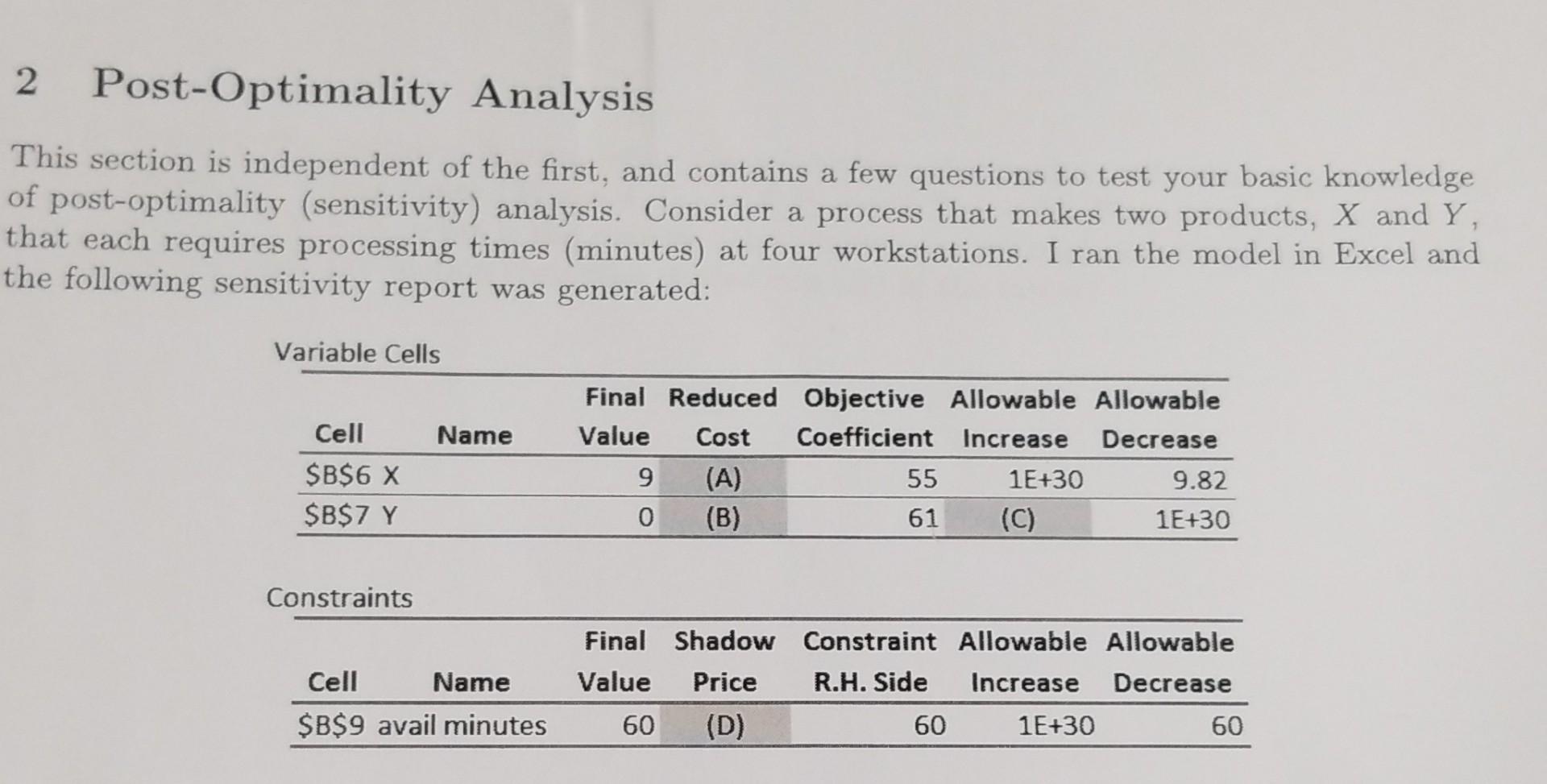 Solved what is the reduced cost of product X (the shaded box | Chegg.com