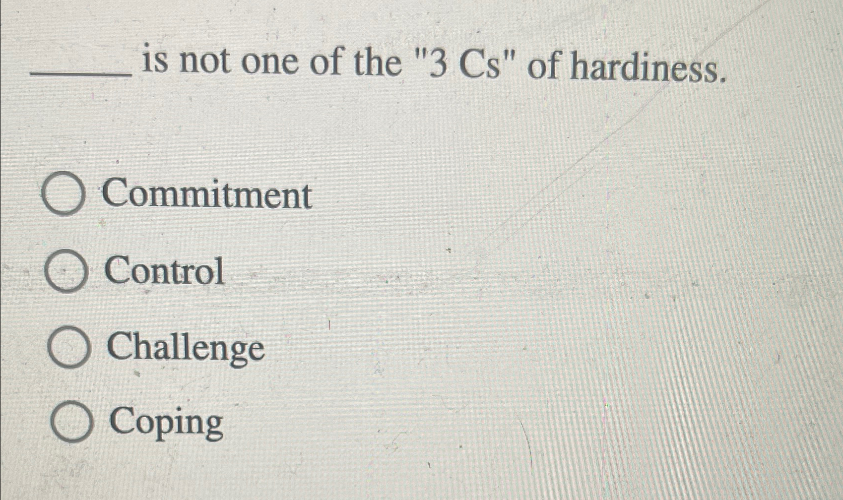Solved q, ﻿is not one of the " 3Cs " ﻿of | Chegg.com