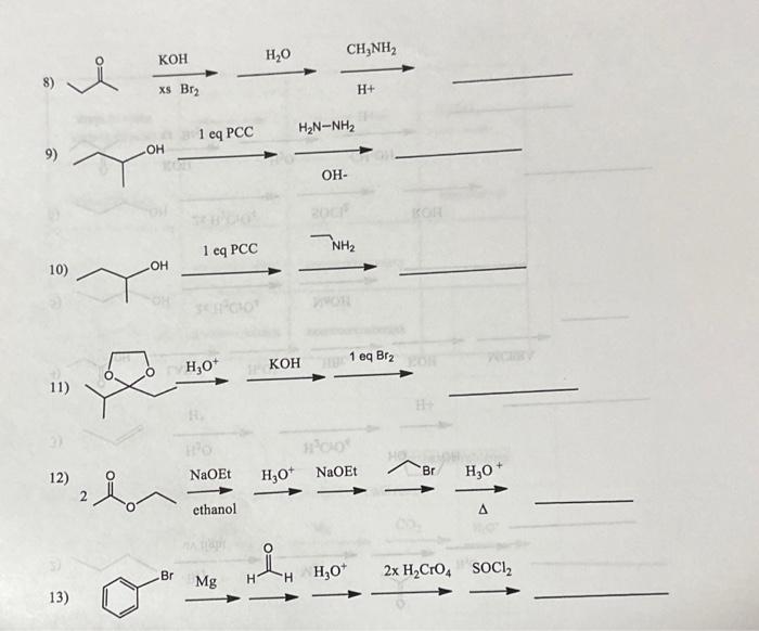 Solved 1) Give the complete, detailed mechanism of the | Chegg.com