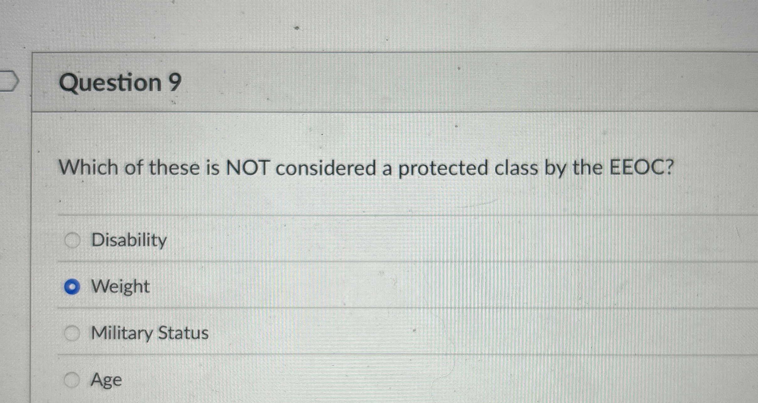 Solved Question 9Which of these is NOT considered a | Chegg.com