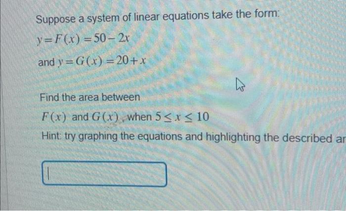 Solved Suppose a system of linear equations take the form: | Chegg.com
