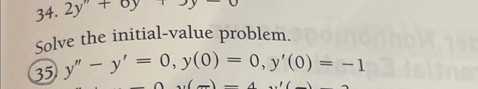 Solved Solve the initial-value | Chegg.com