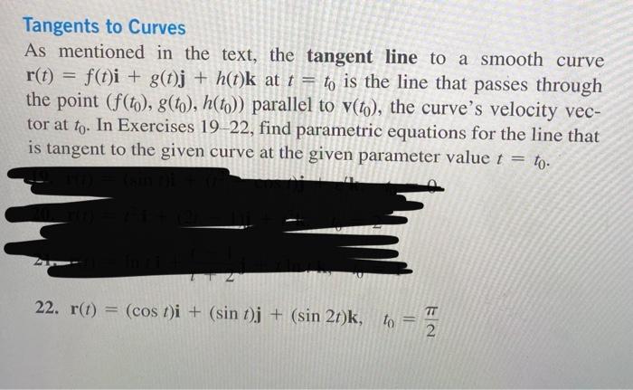 Solved Tangents to Curves As mentioned in the text, the | Chegg.com