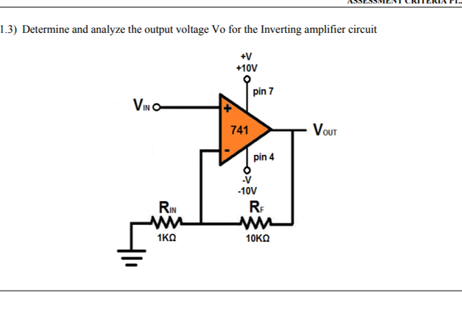13 determine And Analyze The Output Voltage Vo For