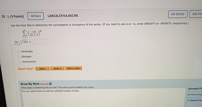 Solved MY NOTES ASK YO! 25. (-/3 points) DETAILS LARCALC9 | Chegg.com Solved MY NOTES ASK YO! 25. (-/3 points) DETAILS LARCALC9 | Chegg.com