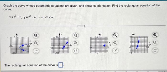 Solved Graph the curve whose parametric equations are given, | Chegg.com