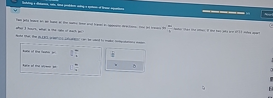 Solved Solving a distance, rate, time problem using a system | Chegg.com