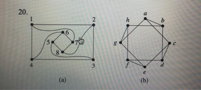 Solved decide if the two graphs are isomorphic. if so give | Chegg.com