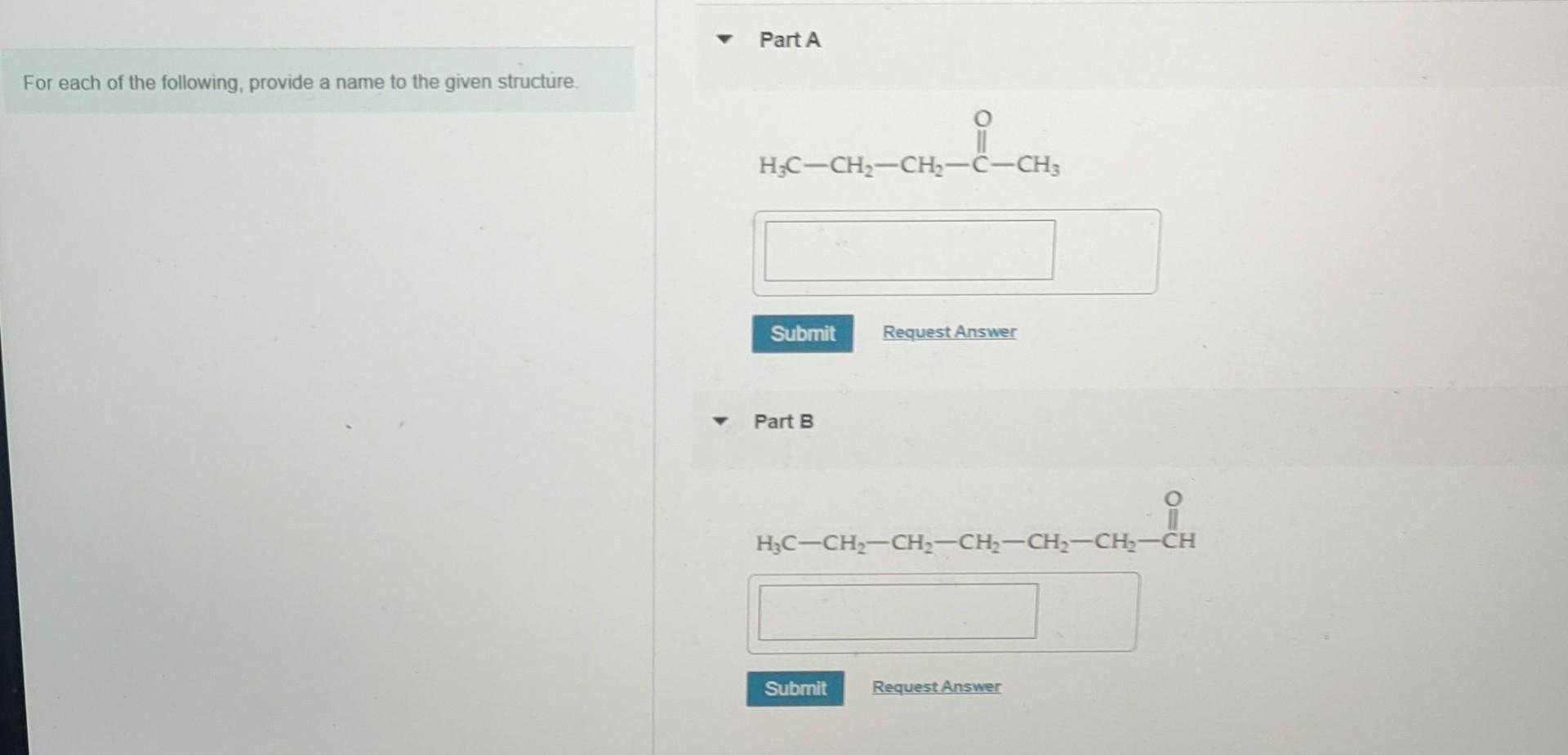 Solved For each of the following, provide a name to the | Chegg.com