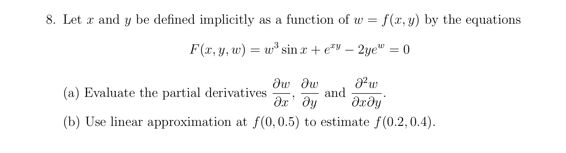 Solved by an EXPERT Let x ﻿and y ﻿be defined implicitly as a function of | Chegg.com