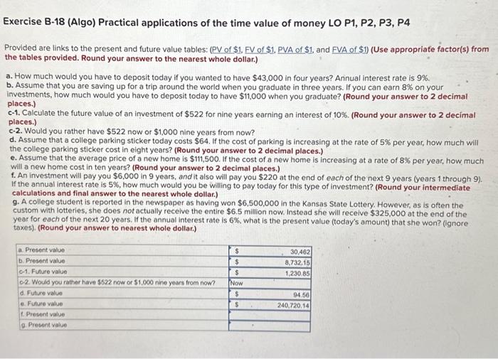 Solved Exercise B 18 Algo Practical Applications Of The 