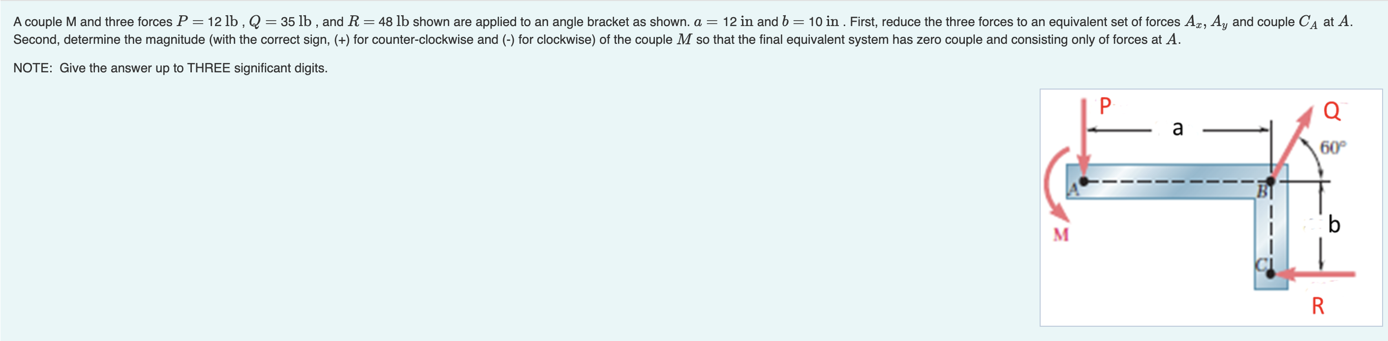 Solved with this information, can you reduce the three | Chegg.com