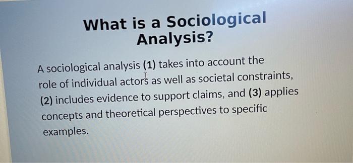 Social Problems Course Paper Paper 1- Identifying the | Chegg.com