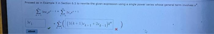 Solved Proceed as in Example 3 in Section 6,1 to rewrite the | Chegg.com