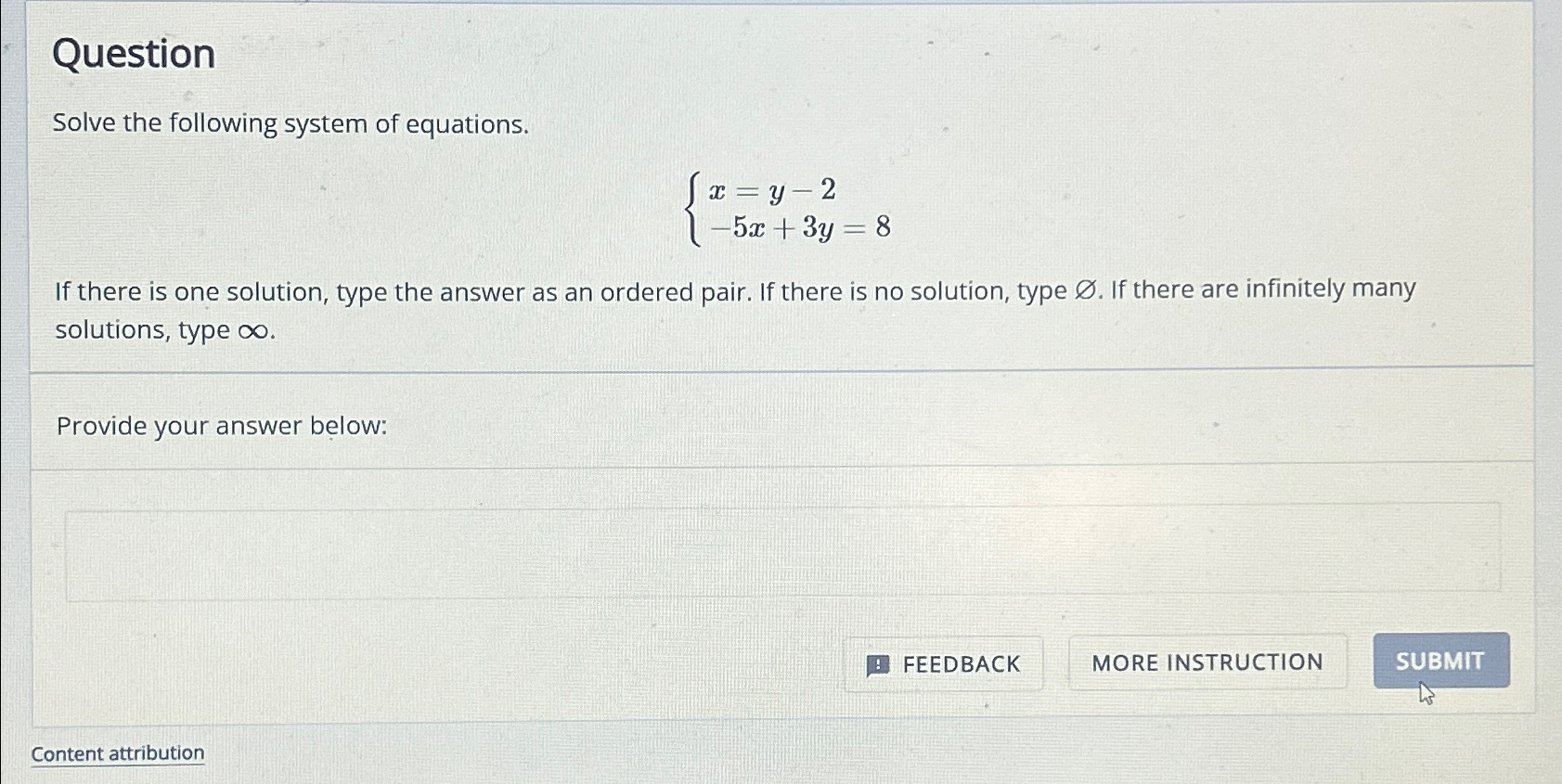 Solved Questionsolve The Following System Of