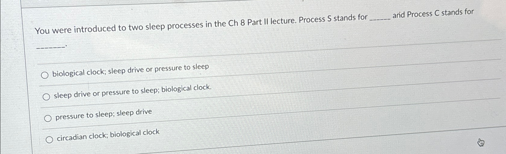 Solved You were introduced to two sleep processes in the Ch | Chegg.com