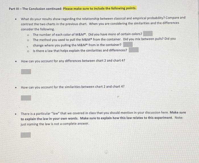 Solved Part I Classical Probability Finding The Chegg