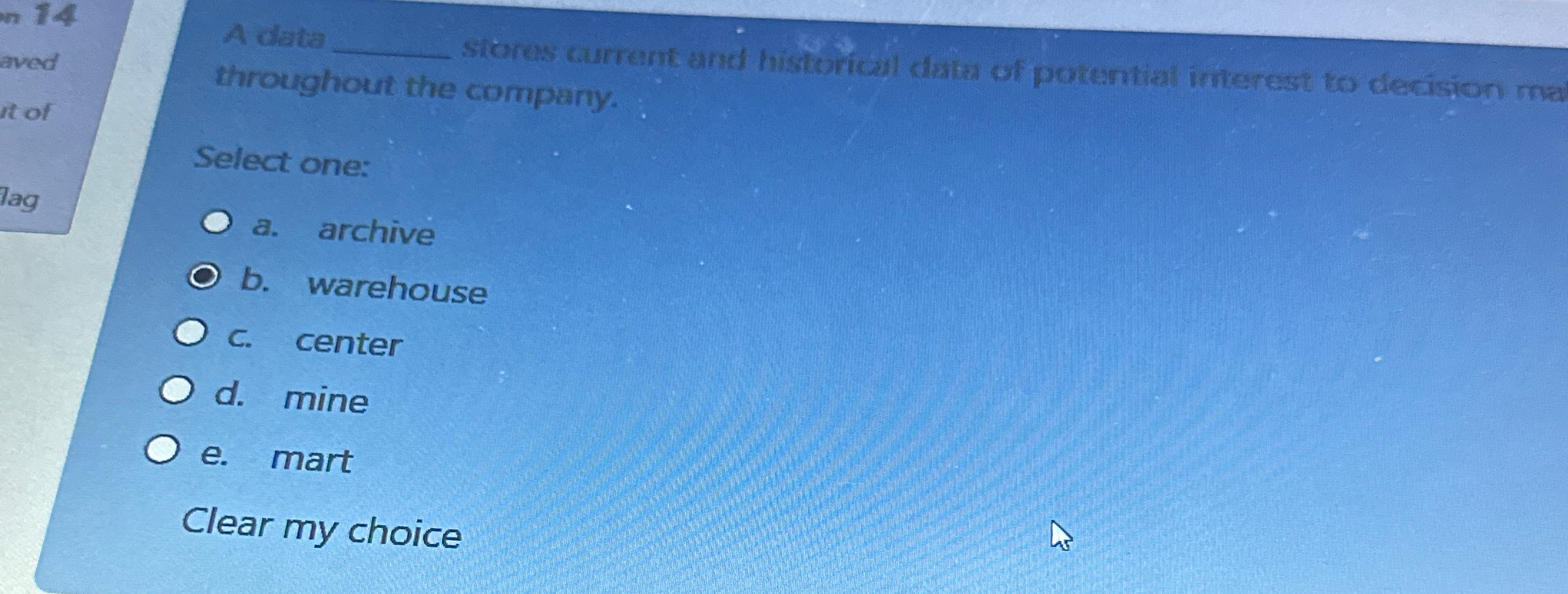 Solved A data q, ﻿stores current and historical datas of | Chegg.com