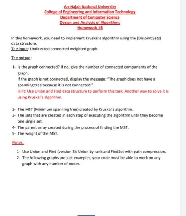 Solved An-Najah National University College of Engineering | Chegg.com