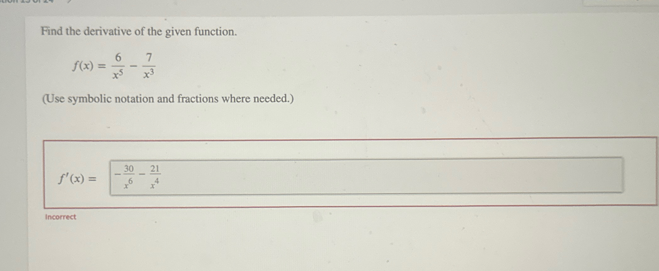 Solved Find the derivative of the given | Chegg.com