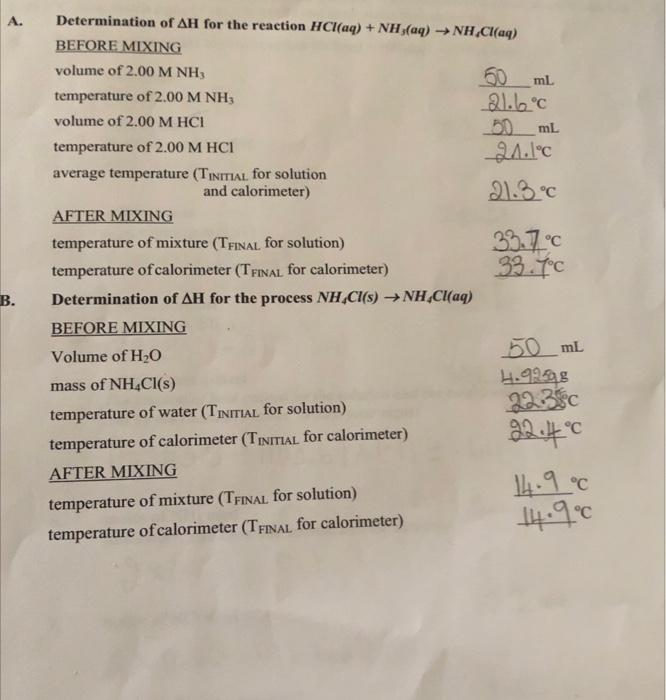 Solved 2. 2 Using the data from the table in Appendix II B | Chegg.com