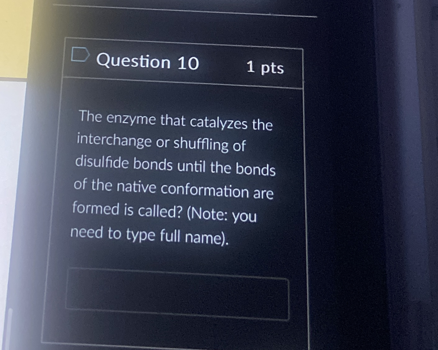 Solved Question 101 ﻿ptsThe enzyme that catalyzes the | Chegg.com