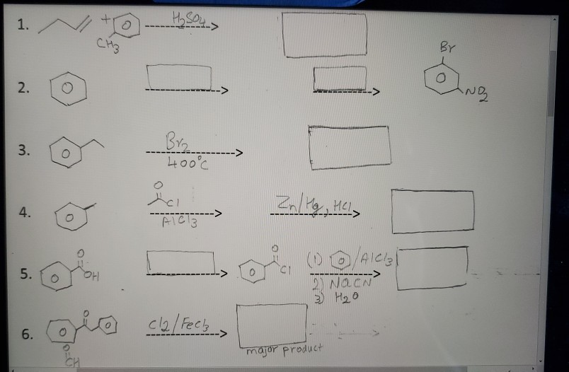 Solved Fill in missing compound or reagent. indicate | Chegg.com