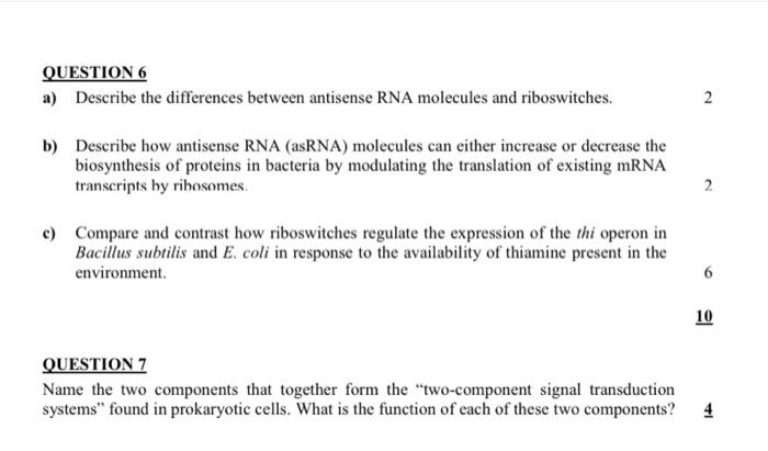 Solved QUESTION 6 a) Describe the differences between | Chegg.com