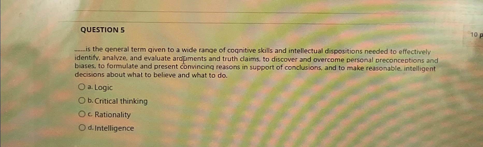 Solved QUESTION 5is the qeneral term qiven to a wide ranqe | Chegg.com