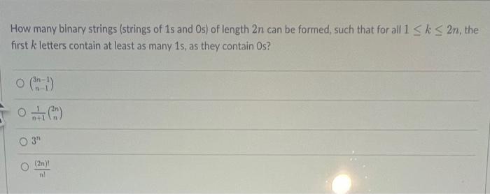 Solved How many binary strings (strings of 1 s and 0 s) of | Chegg.com