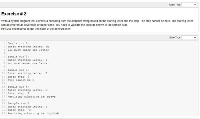 Solved I want you to write or pic the code for sample 4 and | Chegg.com