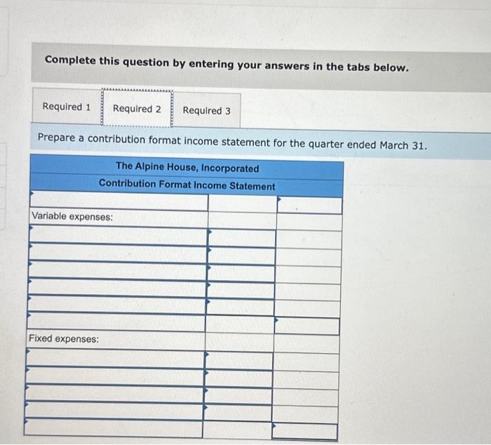 Solved Required:1. prepare a traditional income statement | Chegg.com