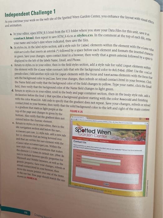 Solved Independent Challenge 1 As you continue your work on | Chegg.com