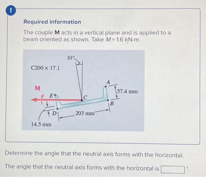 Solved ! Required information The couple M acts in a | Chegg.com