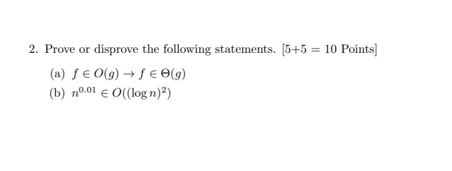 Solved Prove or disprove the following statements. Points | Chegg.com Solved Prove or disprove the following statements. Points | Chegg.com