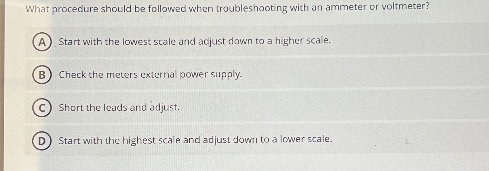 What procedure should be followed when | Chegg.com