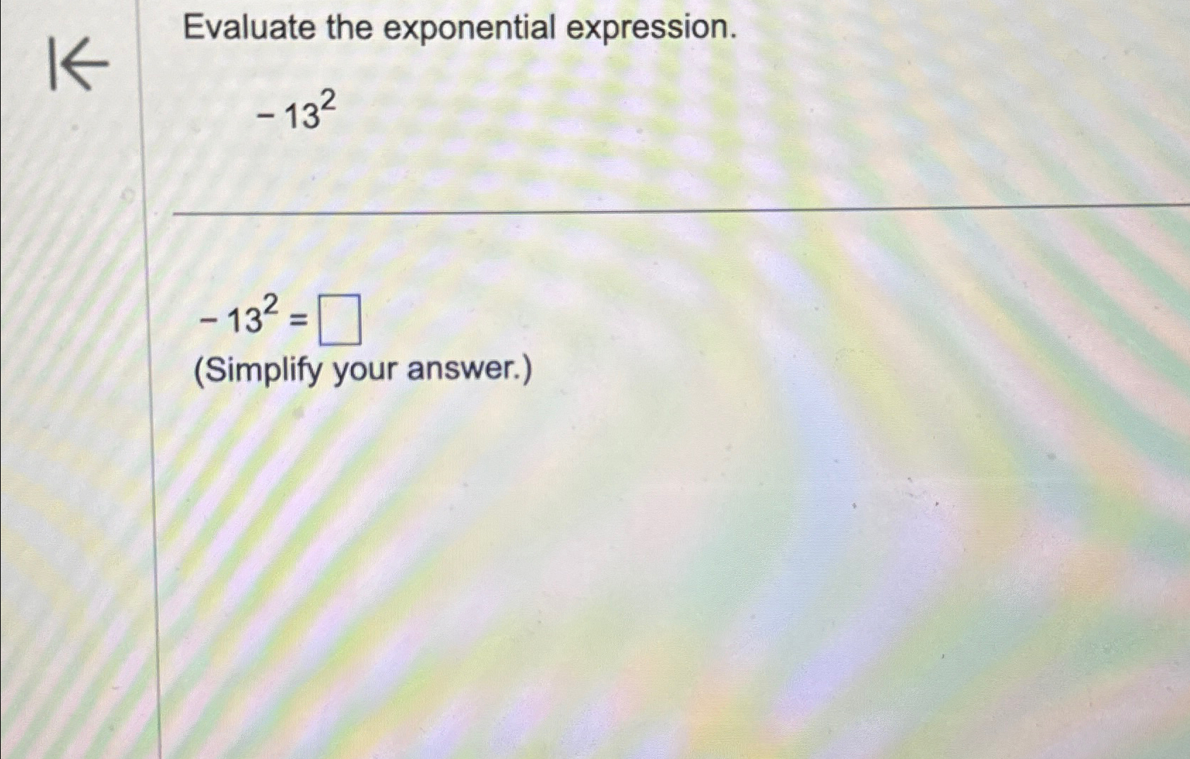Solved Evaluate the exponential | Chegg.com