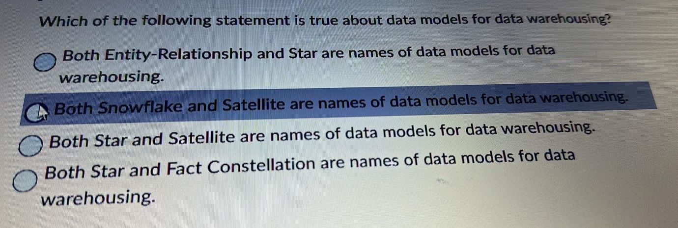 Solved Which of the following statement is true about data | Chegg.com