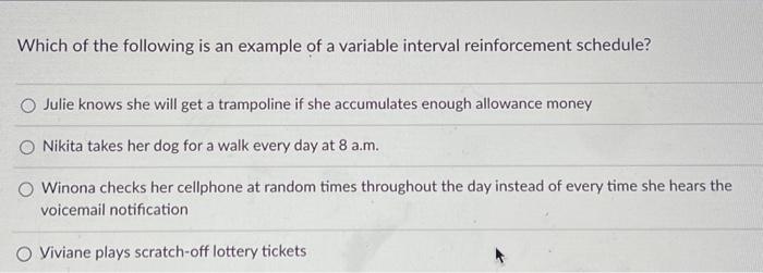 Solved Which of the following is an example of a variable | Chegg.com