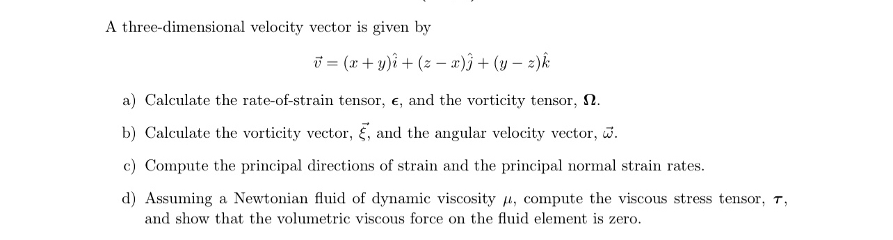 Solved A three-dimensional velocity vector is given | Chegg.com