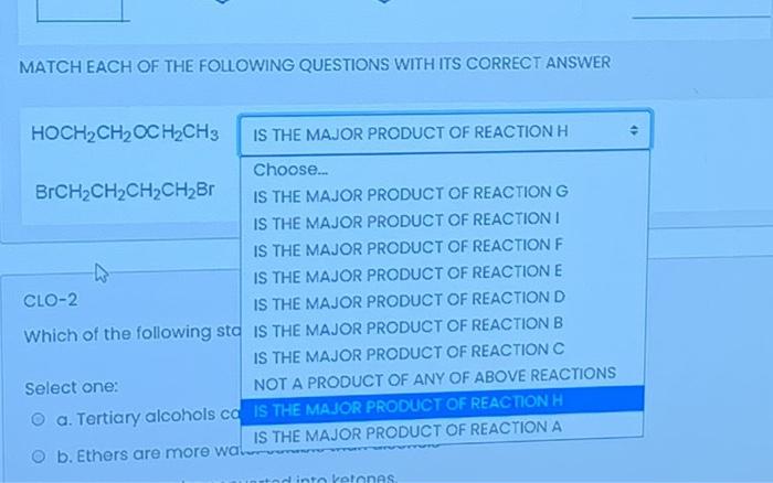 Solved MATCH EACH OF THE FOLLOWING QUESTIONS WITH ITS | Chegg.com