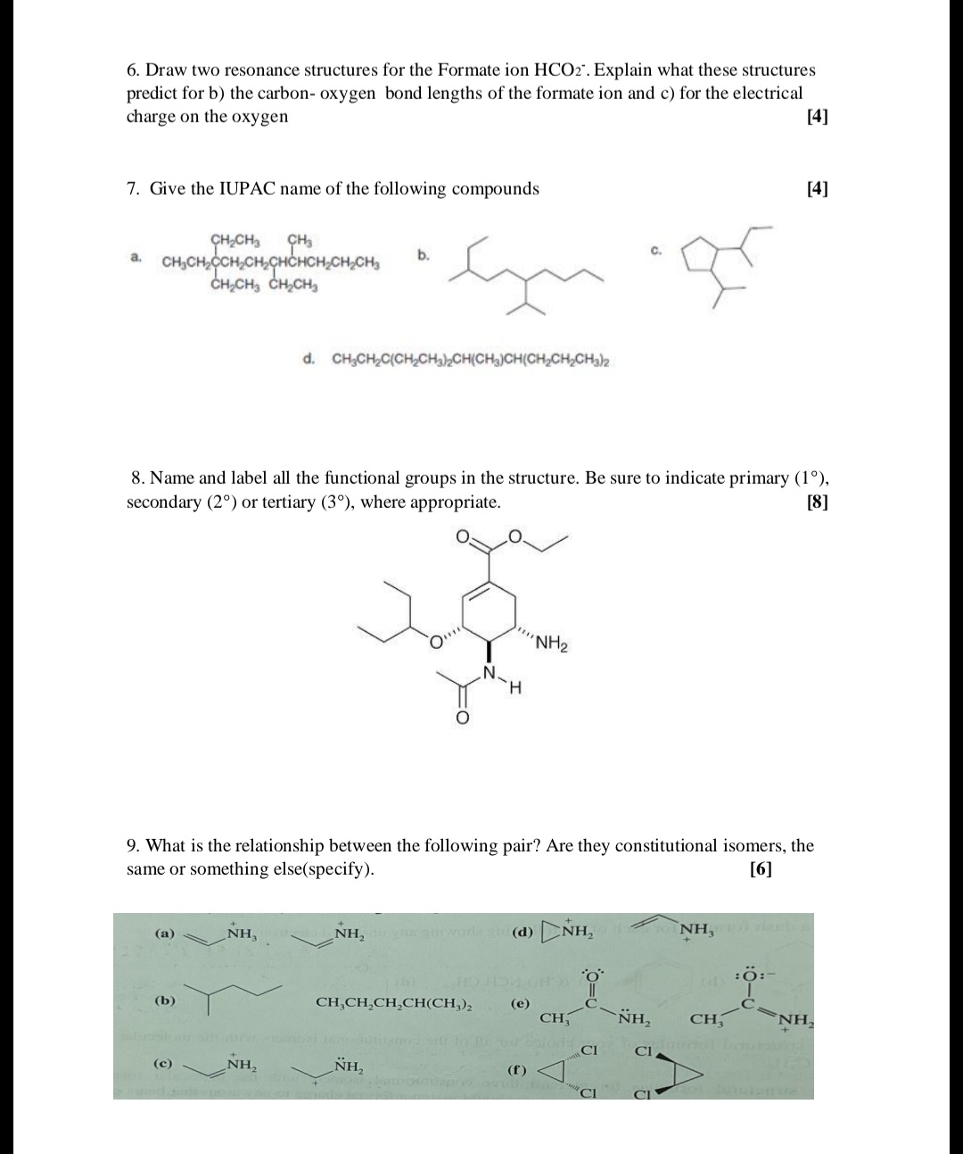 Solved Draw Two Resonance Structures For The Formate Ion