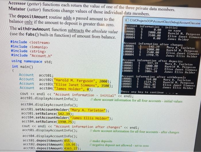 Solved Create the new project Assign03-AccountClass. Click | Chegg.com