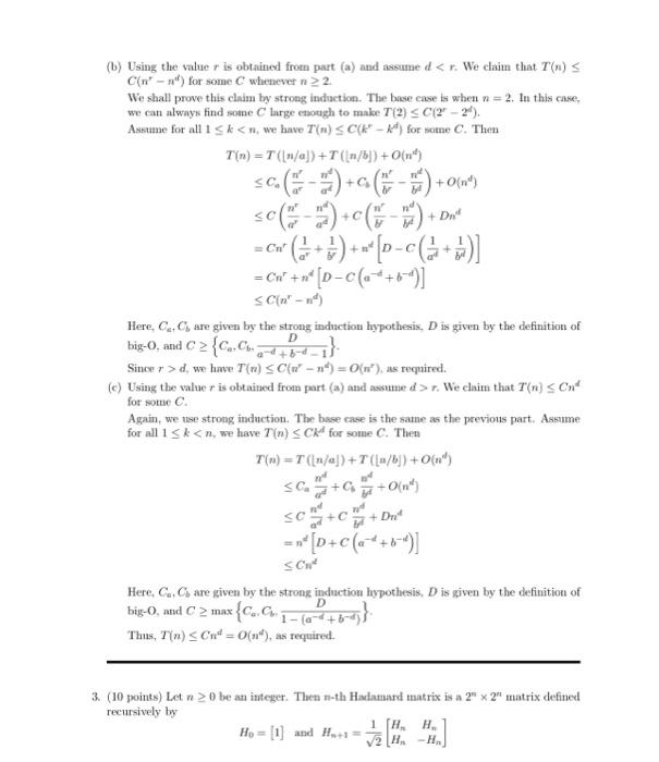 Solved 5. (16 points) Let G = (V, E) be a connected, | Chegg.com