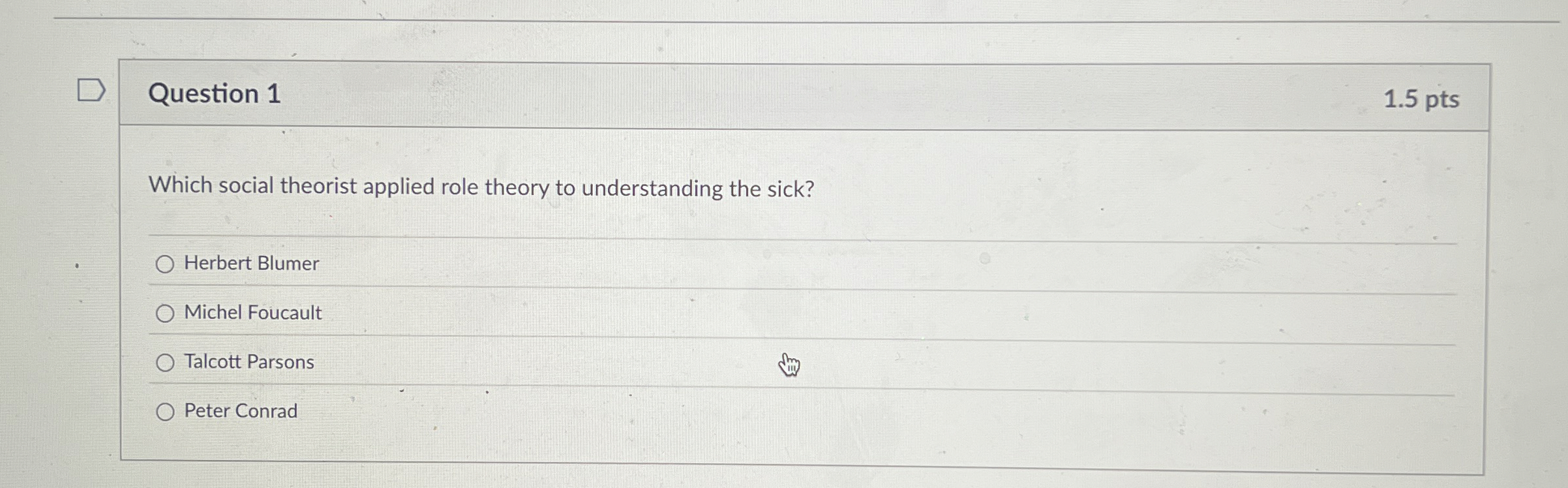 Solved Question 11.5 ptsWhich social theorist applied role | Chegg.com Solved Question 11.5 ptsWhich social theorist applied role | Chegg.com