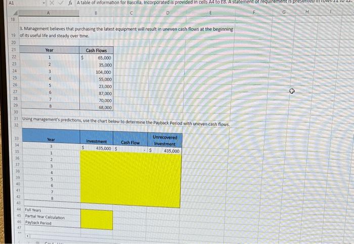 Solved Bascilfa, incorporated is trying to determine the | Chegg.com