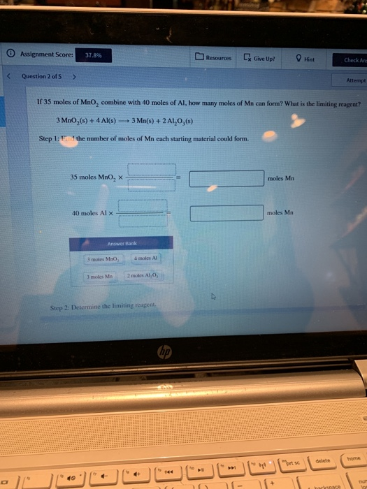 Solved Assignment Score: 37.896 Resources Give Up! Hint | Chegg.com