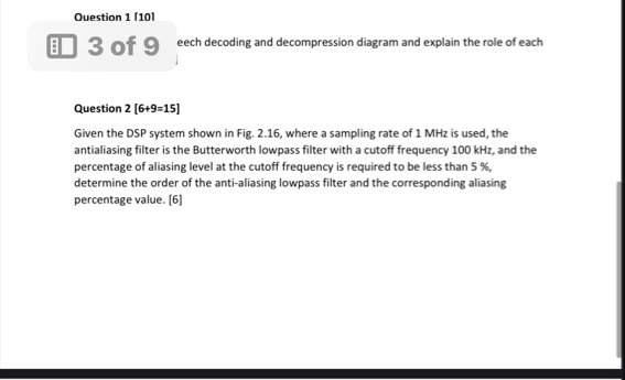 Solved Ouestion 1 [10]83019 ﻿eech decoding and decompression | Chegg.com